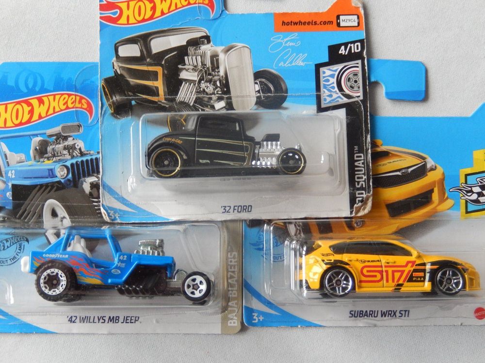 Hot Wheels 3x - Subaru-Ford Hot Rod-Jeep | Kaufen auf Ricardo