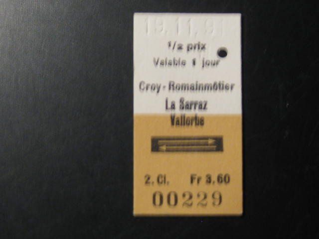 Billet Edmonson imprimerie SBB-CFF | Acheter sur Ricardo