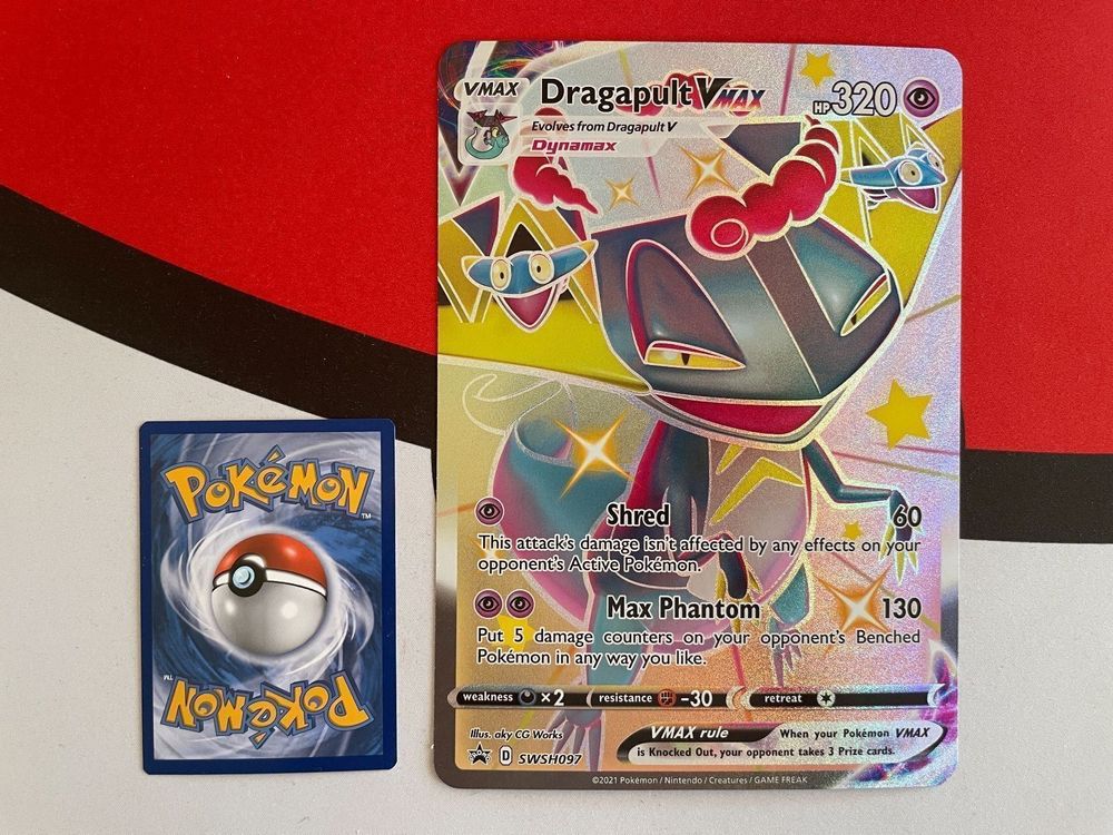 XXL Shiny Dragapult VMAX - Pokemon Karte | Kaufen auf Ricardo