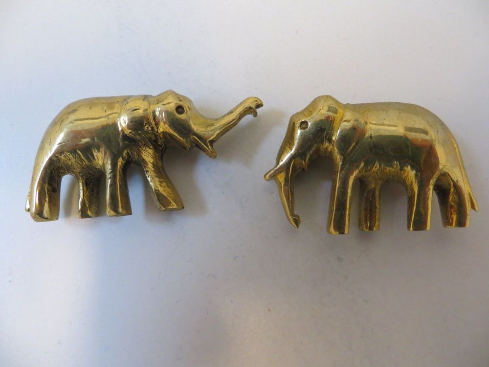 2 Elefanten Miniature aus Messing | Kaufen auf Ricardo