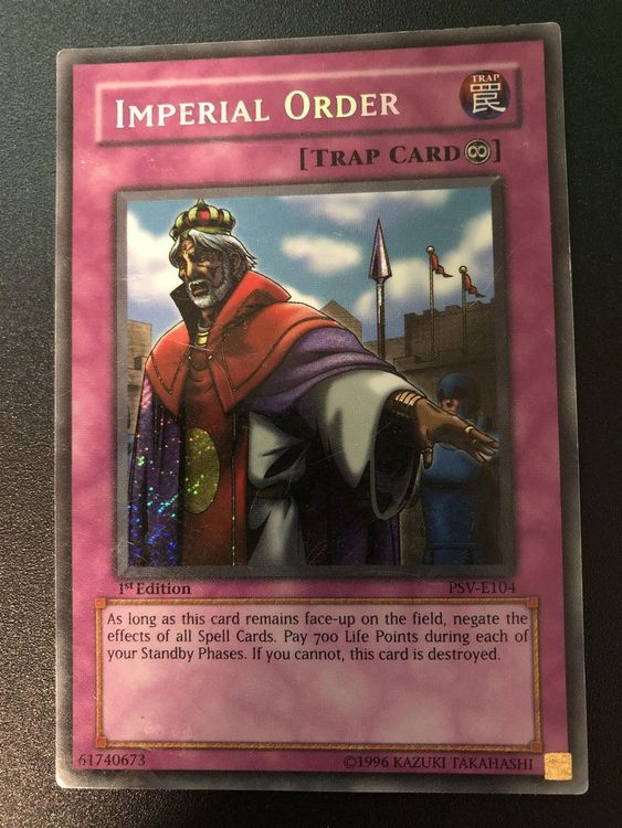 Yu-gi-oh Imperial Order 1. Edition | Kaufen auf Ricardo