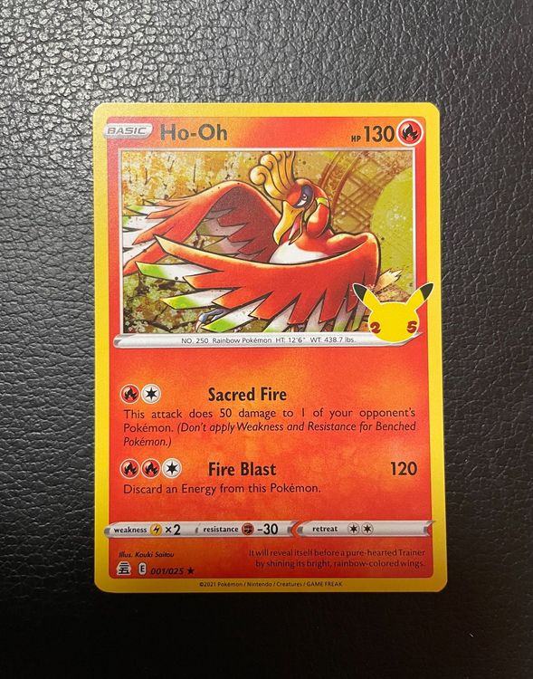 Ho-oh 001/025 Holo Rare Celebrations | Kaufen auf Ricardo