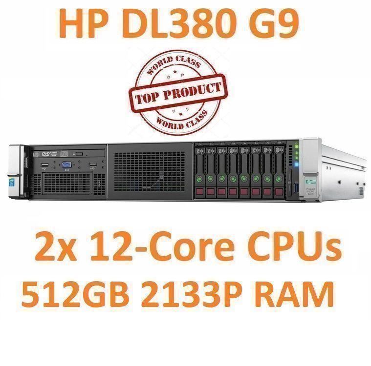 HP DL380 G9 Gen9 2x E5-2680v3 à 12 Core / 512GB RAM / SSD | Kaufen auf ...