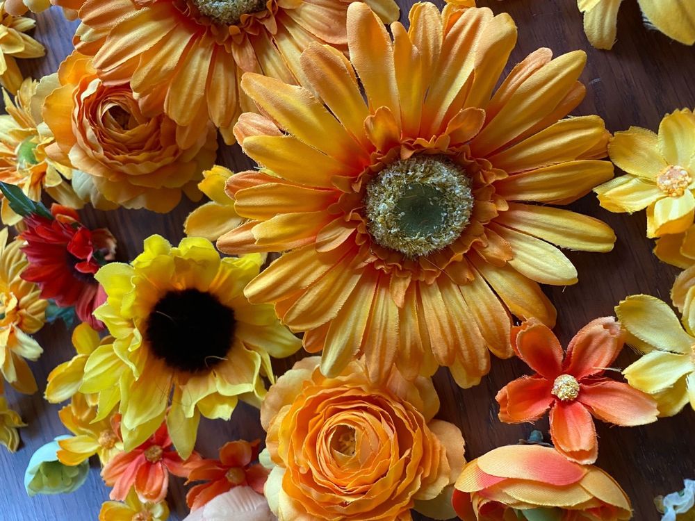 Deko Blumen 40 Stoffblumen | Kaufen auf Ricardo