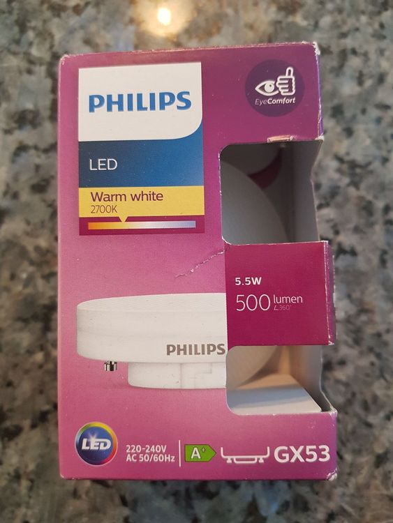 Philips LED GX53 - 5.5W - 500 lumen | Kaufen auf Ricardo