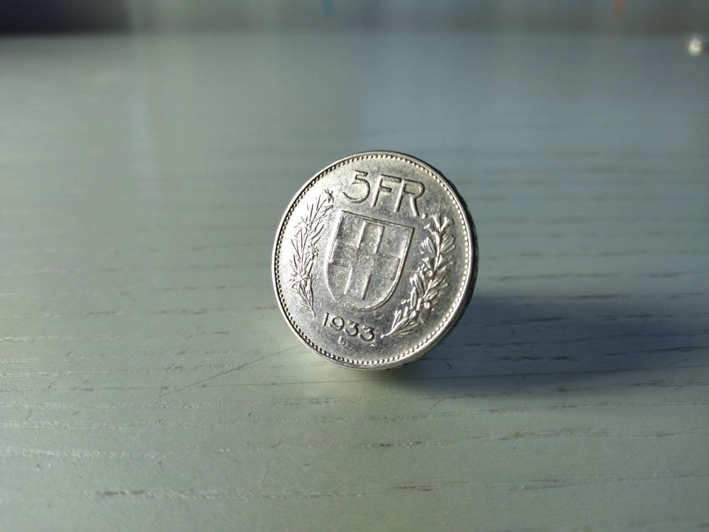 MÜNZE 1933 5 FRANKEN HELVETICA SCHWEIZ | Kaufen auf Ricardo