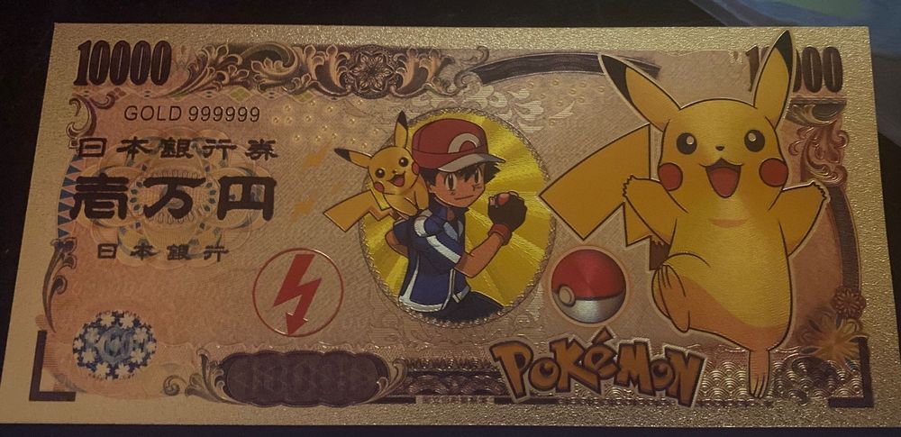 Pokemon Banknote aus Gold | Kaufen auf Ricardo