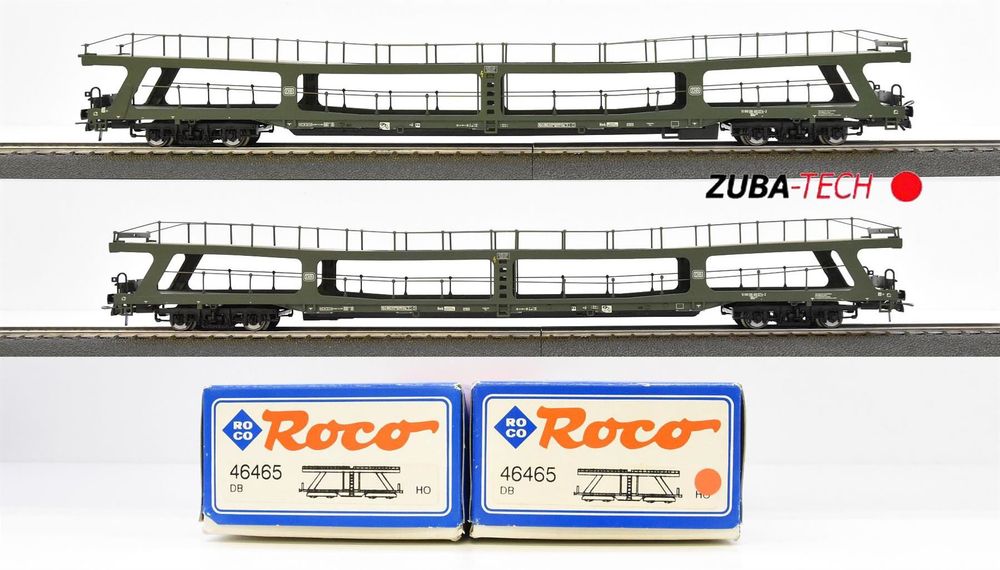 2x Roco 46465 Autoverladewagen DB H0 GS | Acheter sur Ricardo