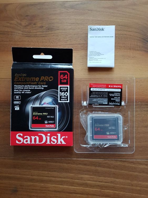 SanDisk Extreme Pro Compact Flash 64 GB | Kaufen auf Ricardo