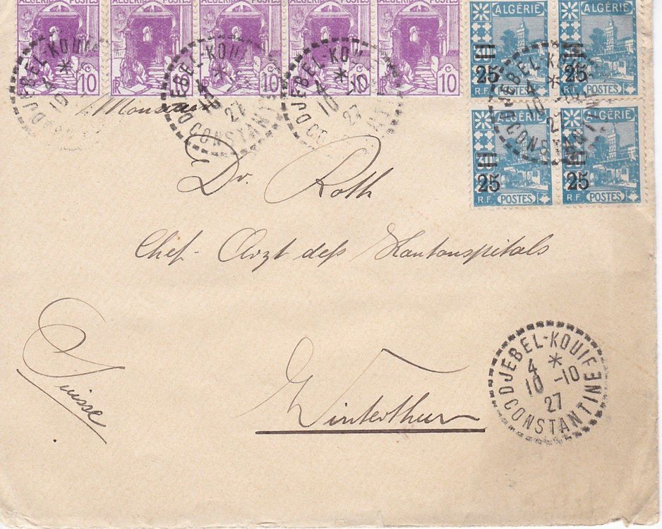 Algerien: Brief von Djebel Kouif 1927 | Kaufen auf Ricardo