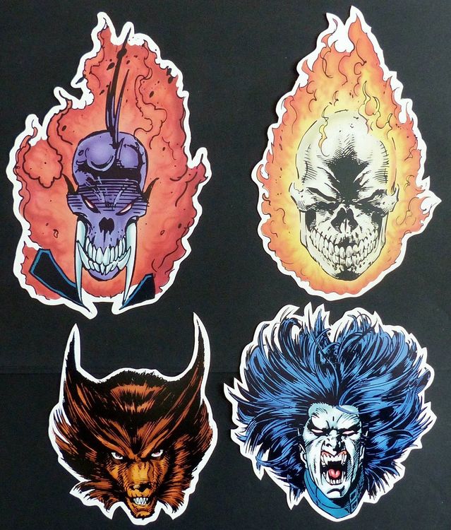 MARVEL GHOST RIDER PAPER CUTOUT SET OF 4 | Kaufen auf Ricardo