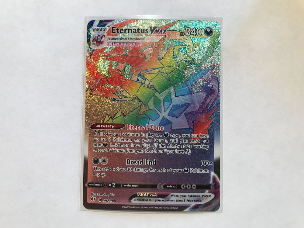 Eternatus Vmax Rainbow | Acheter sur Ricardo