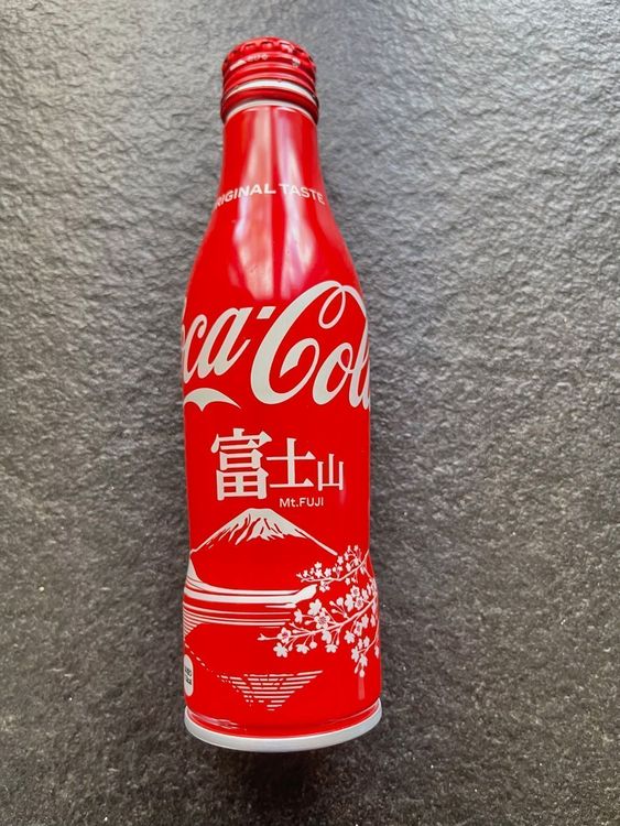 Sammler: Coca Cola Flasche aus Japan m. Mount Fuji, Alumin. | Kaufen ...