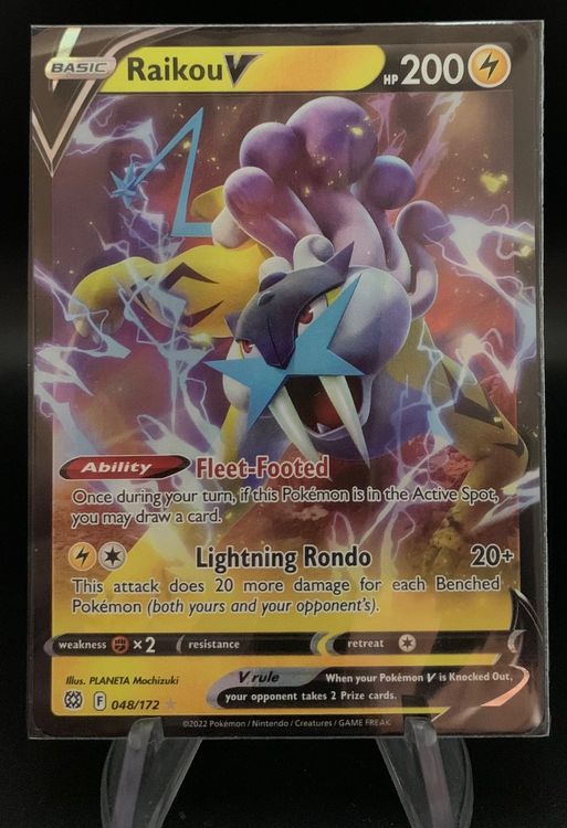 Pokemon Karte Raikou V 048 Brilliant Stars EN | Kaufen auf Ricardo
