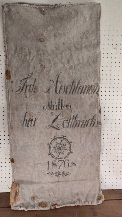 Wunderschöner Mehlsack Antik von 1876 Mühle Zollbrück | Kaufen auf Ricardo