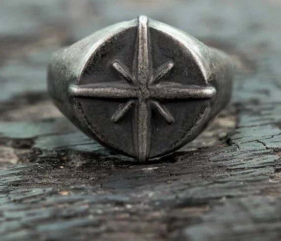 Gothic Retro Cross Death Signet Ring | Kaufen auf Ricardo