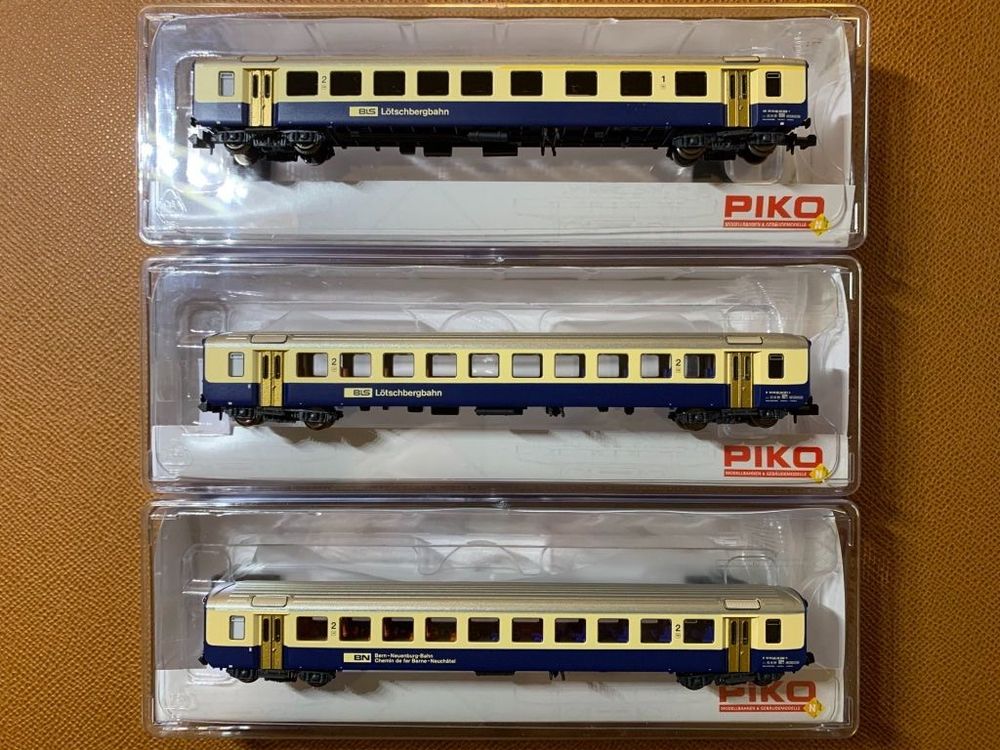 Piko N 94395 BLS/BN 3-teilig P-Wagenset | Acheter sur Ricardo