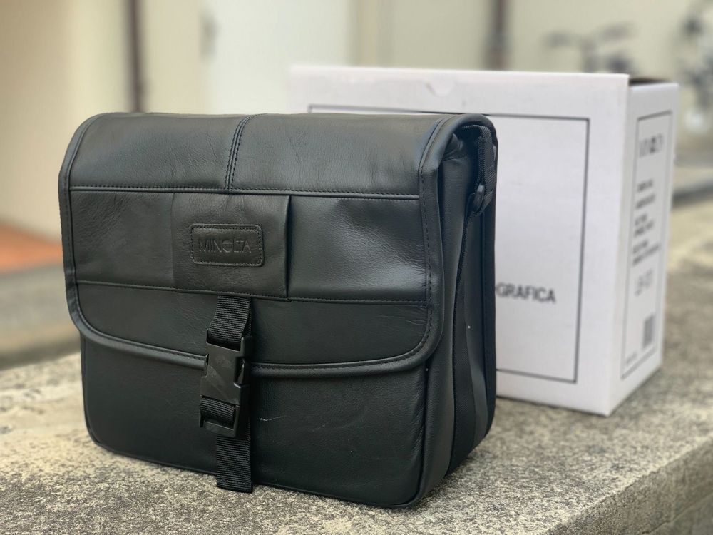 Minolta Camera Bag LB-101, echtes Leder | Kaufen auf Ricardo