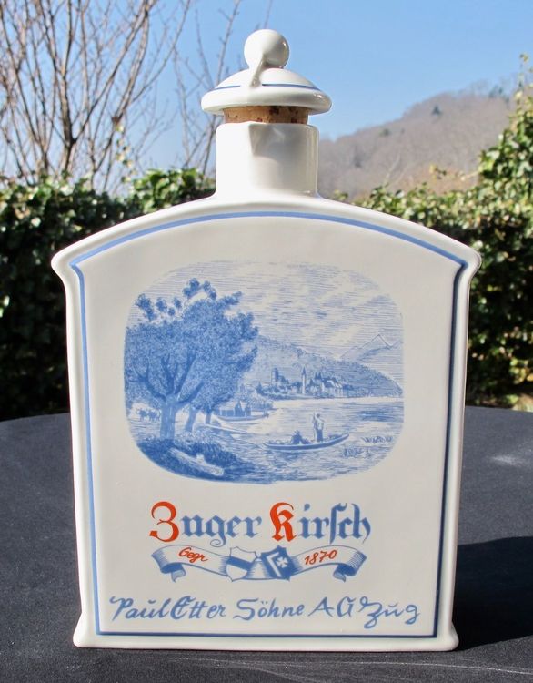 Zuger Kirsch Porzellan Flasche, Suisse Langenthal | Kaufen auf Ricardo