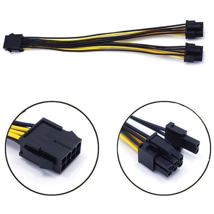 PCIe 8 Pin zu 2x8 Pin (6 + 2) PCI Express Adapter Kabel | Kaufen auf ...