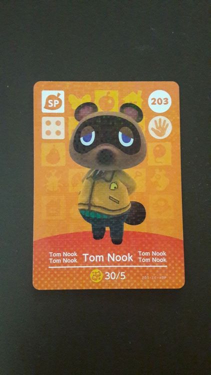 ACNL/NH Amiibo Karte - Nr. 203 Tom Nook | Kaufen auf Ricardo