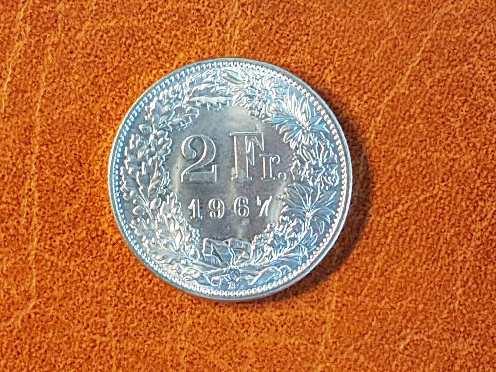 2 Franken 1967 kaum zirkuliert | Kaufen auf Ricardo