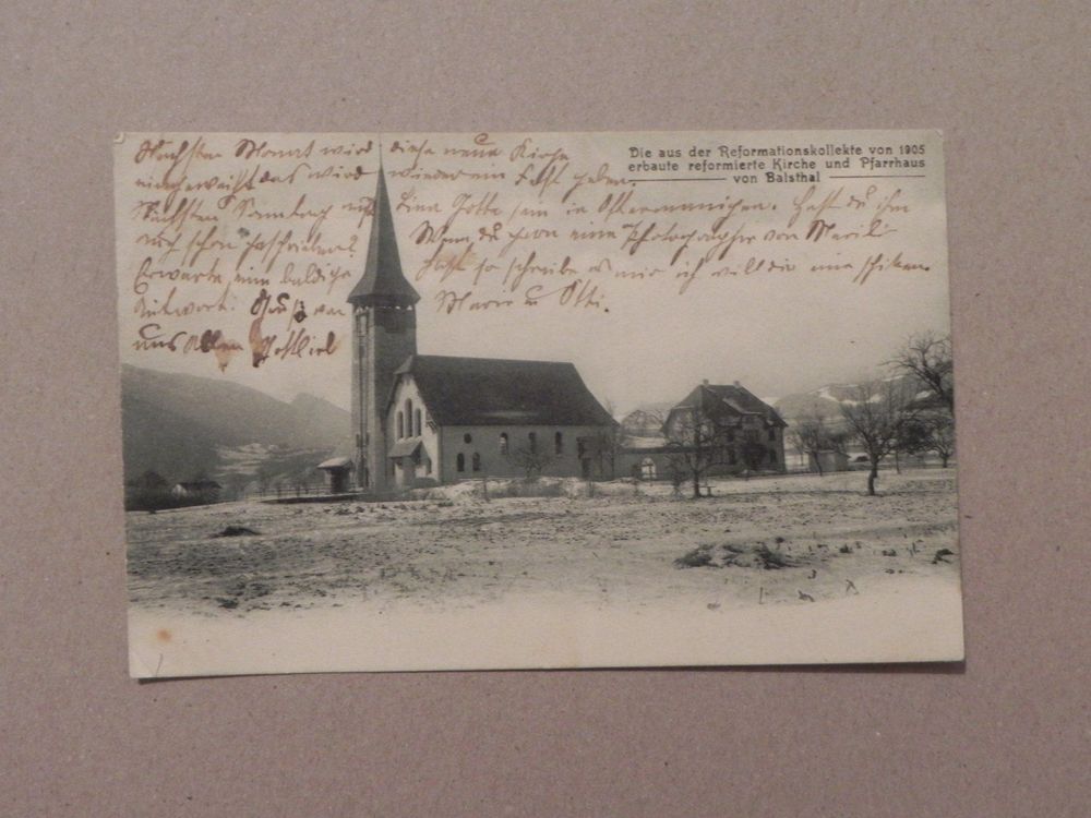 Karte Balsthal SO Solothurn Reformierte Kirche 1906 | Kaufen auf Ricardo