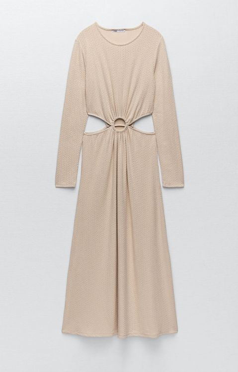 Zara Kleid Mit Cut Outs