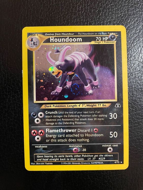 Neo Discovery Houndoom holo 4/75 Ab 1 | Kaufen auf Ricardo