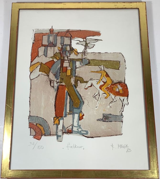 Rudolf Mirer (1937) Lithographie Handsigniert | Kaufen auf Ricardo