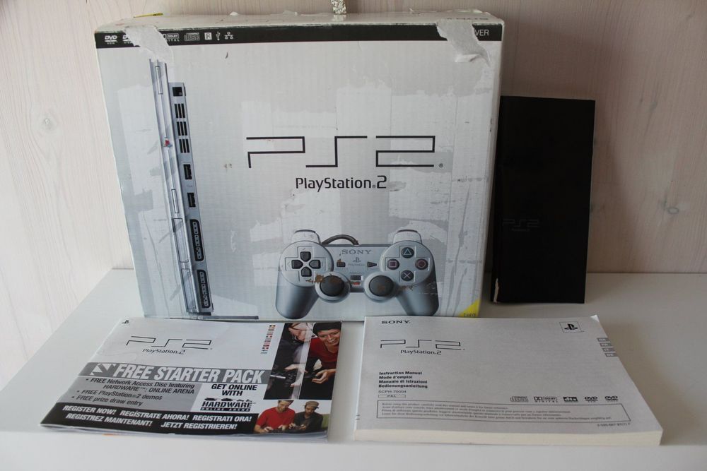 Sony PS2 Konsole Slim silber OVP - PlayStation 2 | Comprare su Ricardo