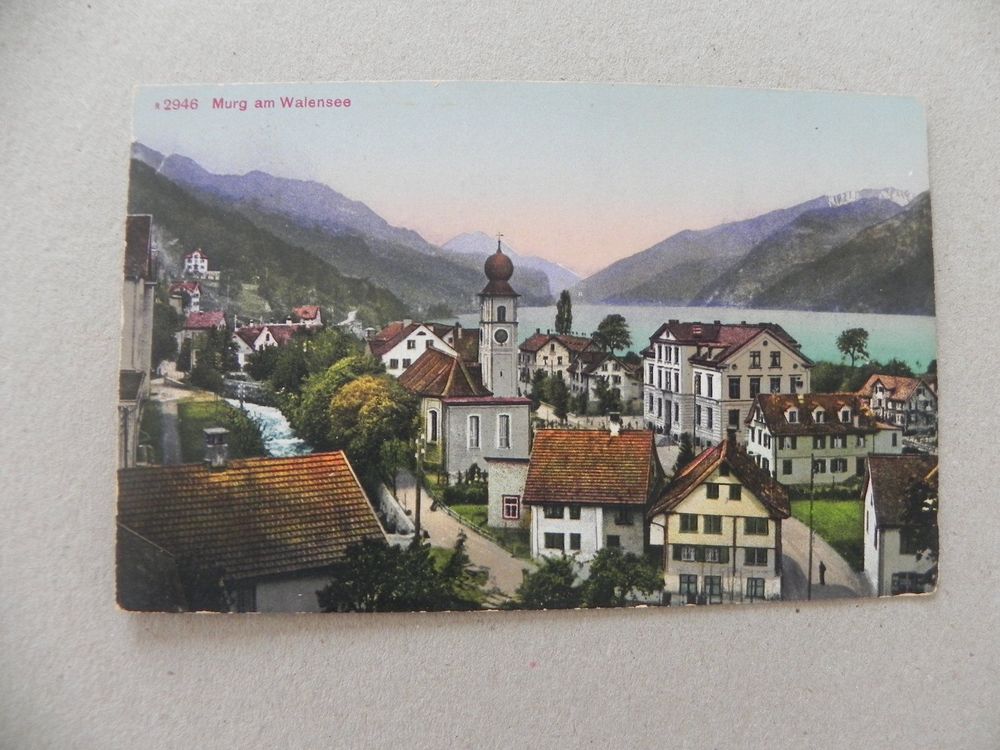 Ansichtskarte Karte Murg Sg Walensee Dorf Schulhaus 1921 Kaufen Auf
