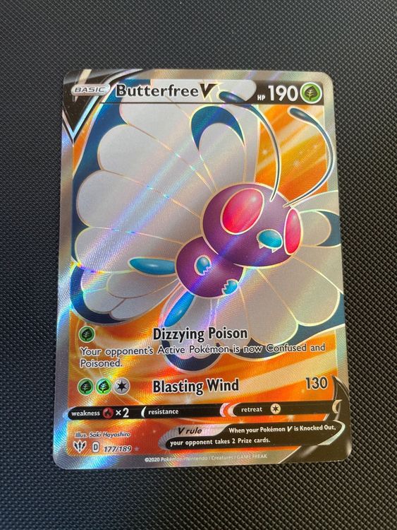 Pokemon Butterfree V Fullart Rare Top Selten | Kaufen auf Ricardo