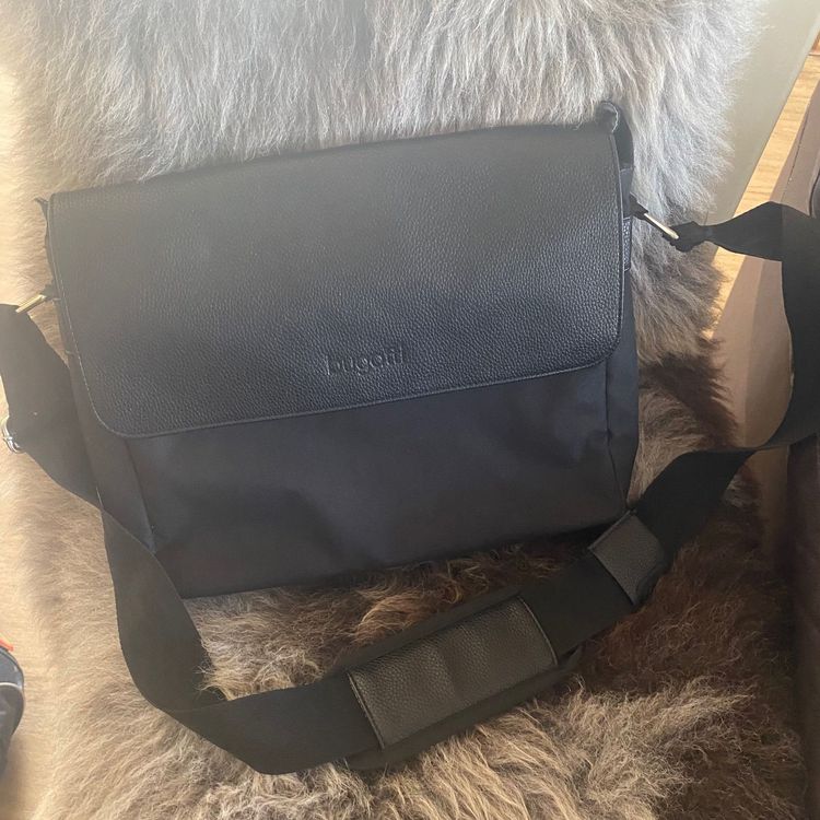 bugatti Messenger Tasche echt Leder canvas | Kaufen auf Ricardo