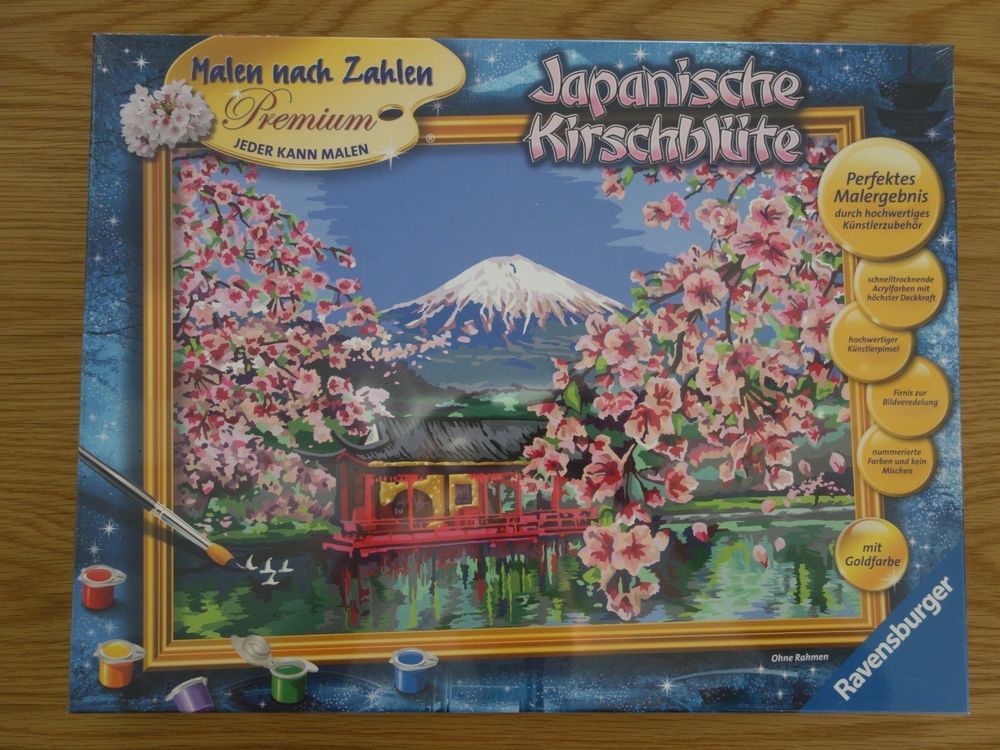 Mahlen nach Zahlen, Japanische Kirschblüten, Ravensburger | Kaufen auf Ricardo