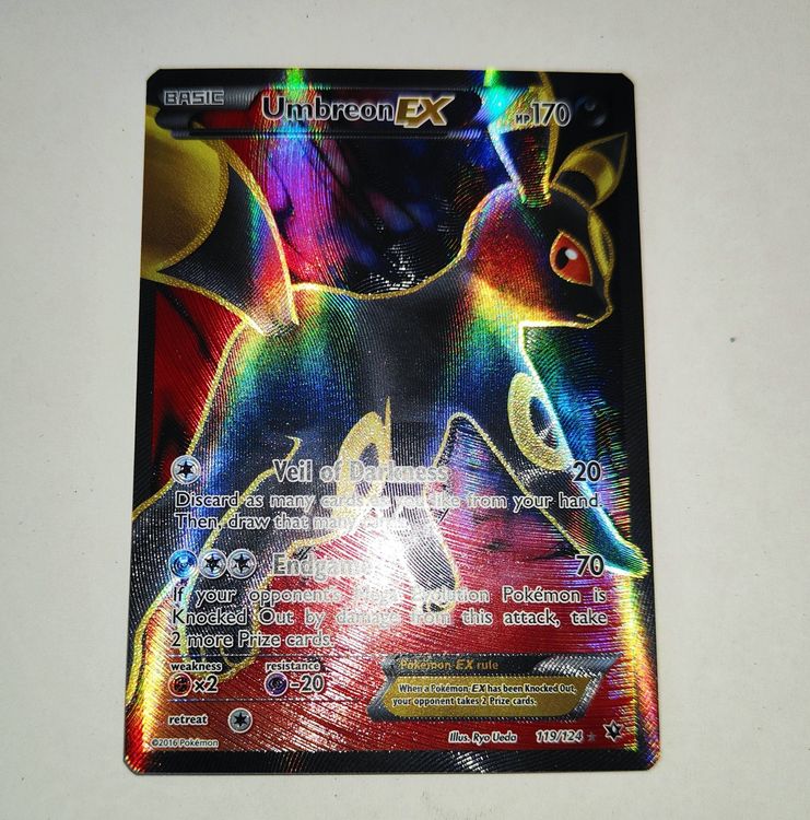 Umbreon Full Art Rainbow EX 119/124 Boosterfrisch! | Kaufen auf Ricardo