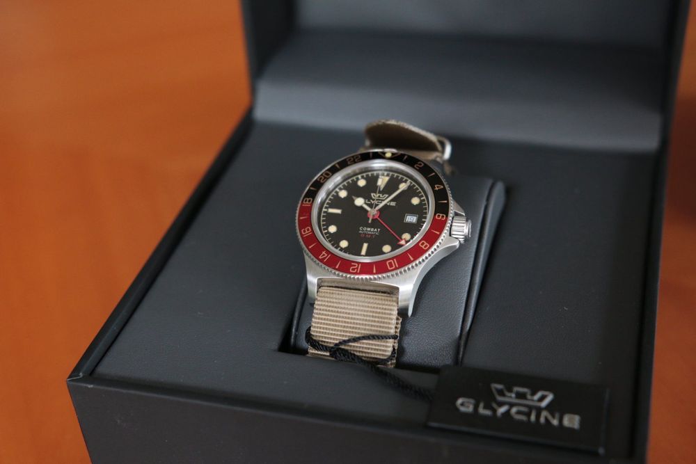 Armbanduhr Glycine Combat SUB GMT Coffee Automatik ab 1.- | Kaufen auf ...