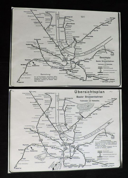 23x A4 Kopien BVB Linienpläne Tram Basel | Kaufen auf Ricardo