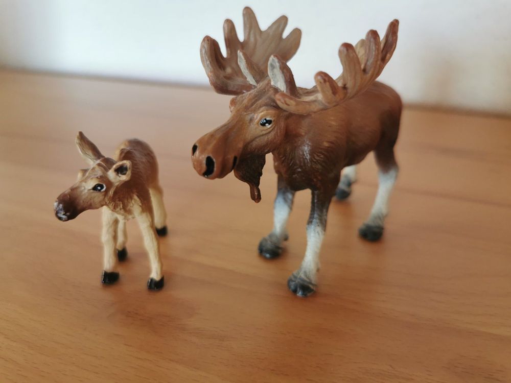 Moose mit Jungem, 1997, Safari Ltd. | Kaufen auf Ricardo