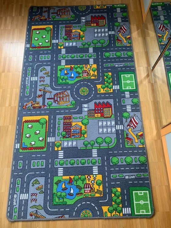 Strassen Spielteppich 190x100cm | Kaufen auf Ricardo