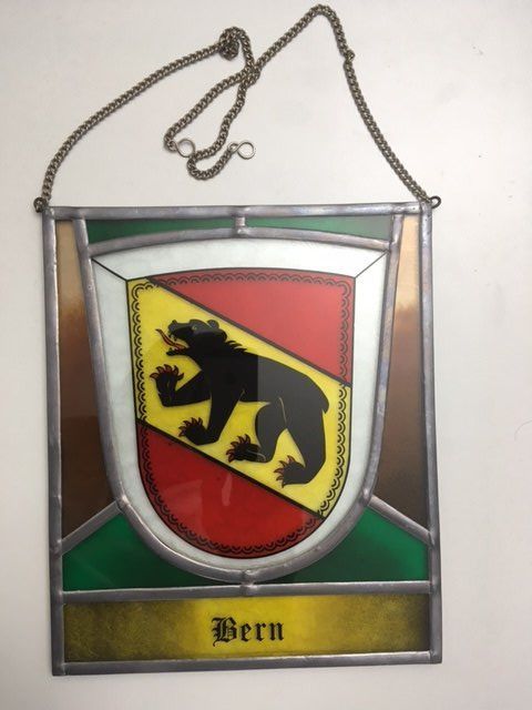 Wappenscheibe BERN, Berner Wappen, Format ca. 20,5 x 24,5 cm | Kaufen ...