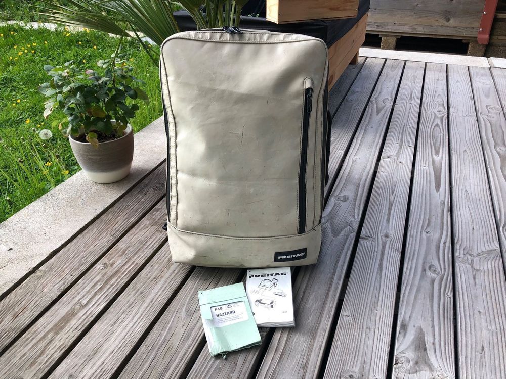 Freitag Rucksack F48 Hazzard Laptop creme- weiss | Comprare su Ricardo