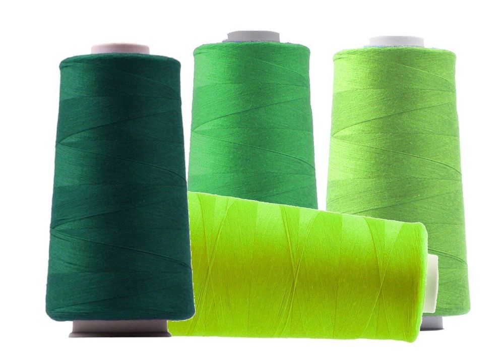 4 Overlock-Garn / Nähgarn * Grüntöne 63,61,47,46 (je 3000m) | Kaufen ...