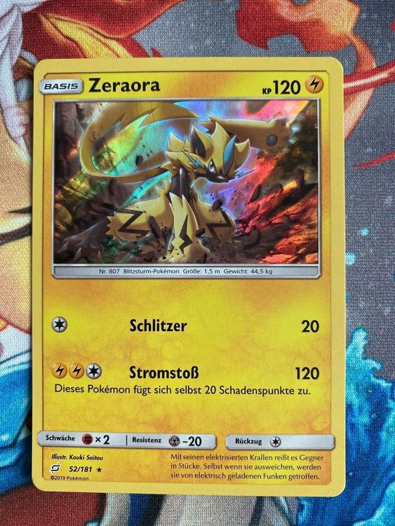 Pokemonkarte Zeraora holo 52/181 Teams sind Trumpf | Kaufen auf Ricardo