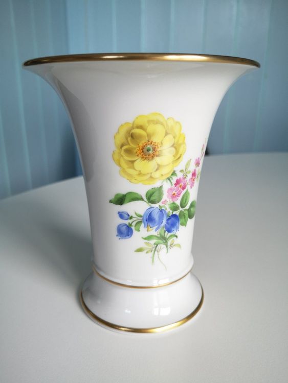 MEISSEN VASE PORZELLAN MIT BLUMENMUSTER | Comprare su Ricardo
