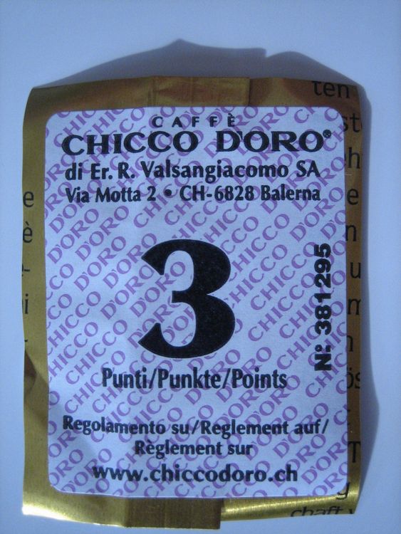 90 Chicco d'oro Punkte | Kaufen auf Ricardo