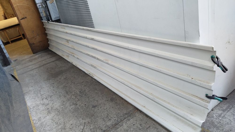 Trapezblech / Wellblech 600x105cm, weiss 4 stk. | Kaufen auf Ricardo