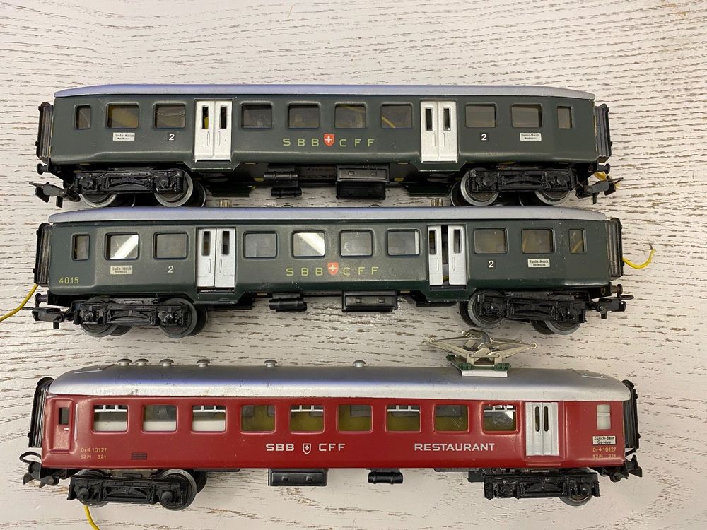 Märklin SBB 3x Personenwagen Blech | Kaufen auf Ricardo