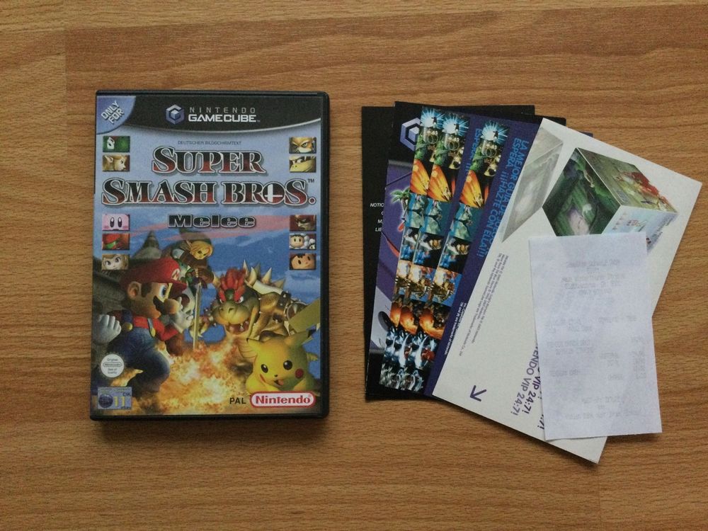 Super Smash Bros Melee Gamecube TOP CD wie neu Sammler 1.- | Kaufen auf ...