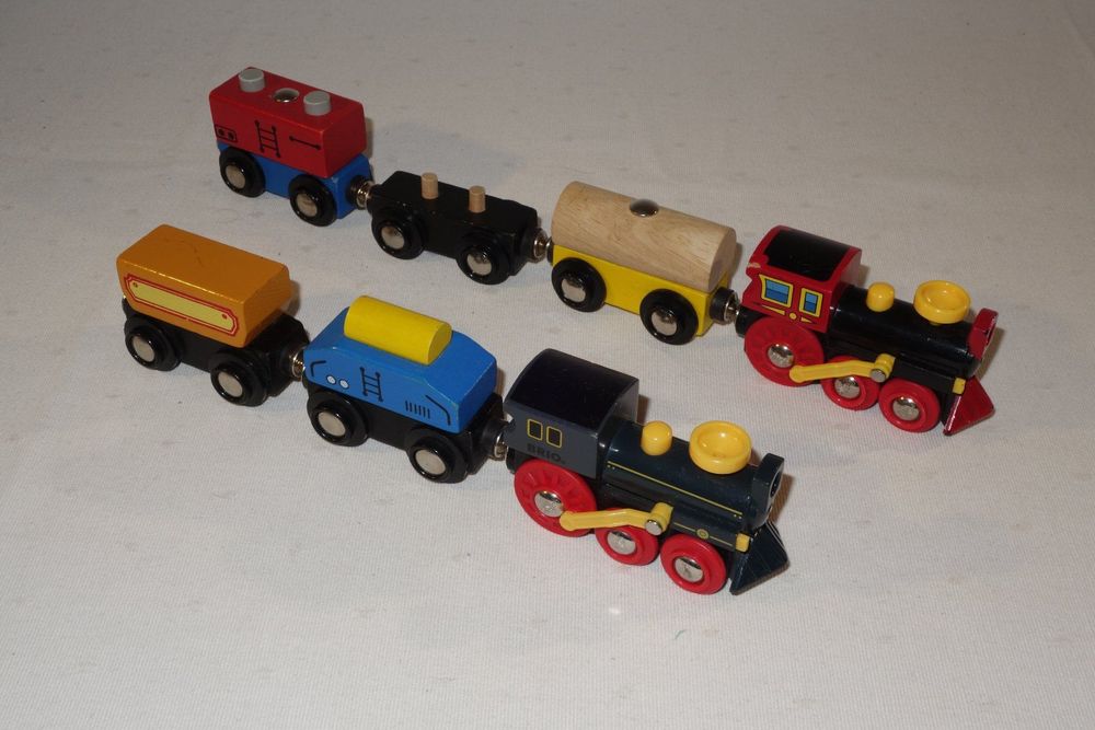 BRIO 33617 33537 Western Dampflok grau, rot, 5 Wagen | Kaufen auf Ricardo